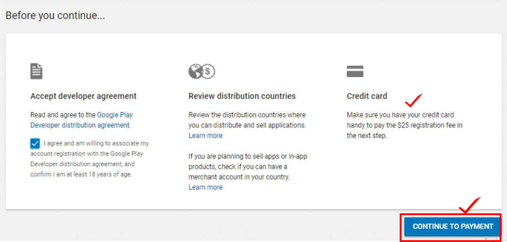 How to create a Google Developer Account – Support