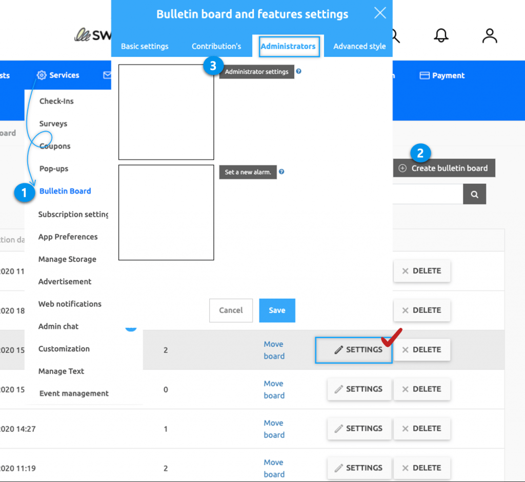 Set Up a Board Administrator – Support