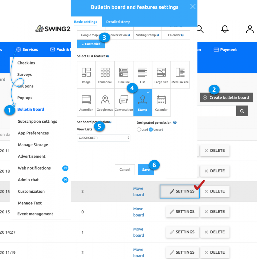 How to create and register a stamp – Support