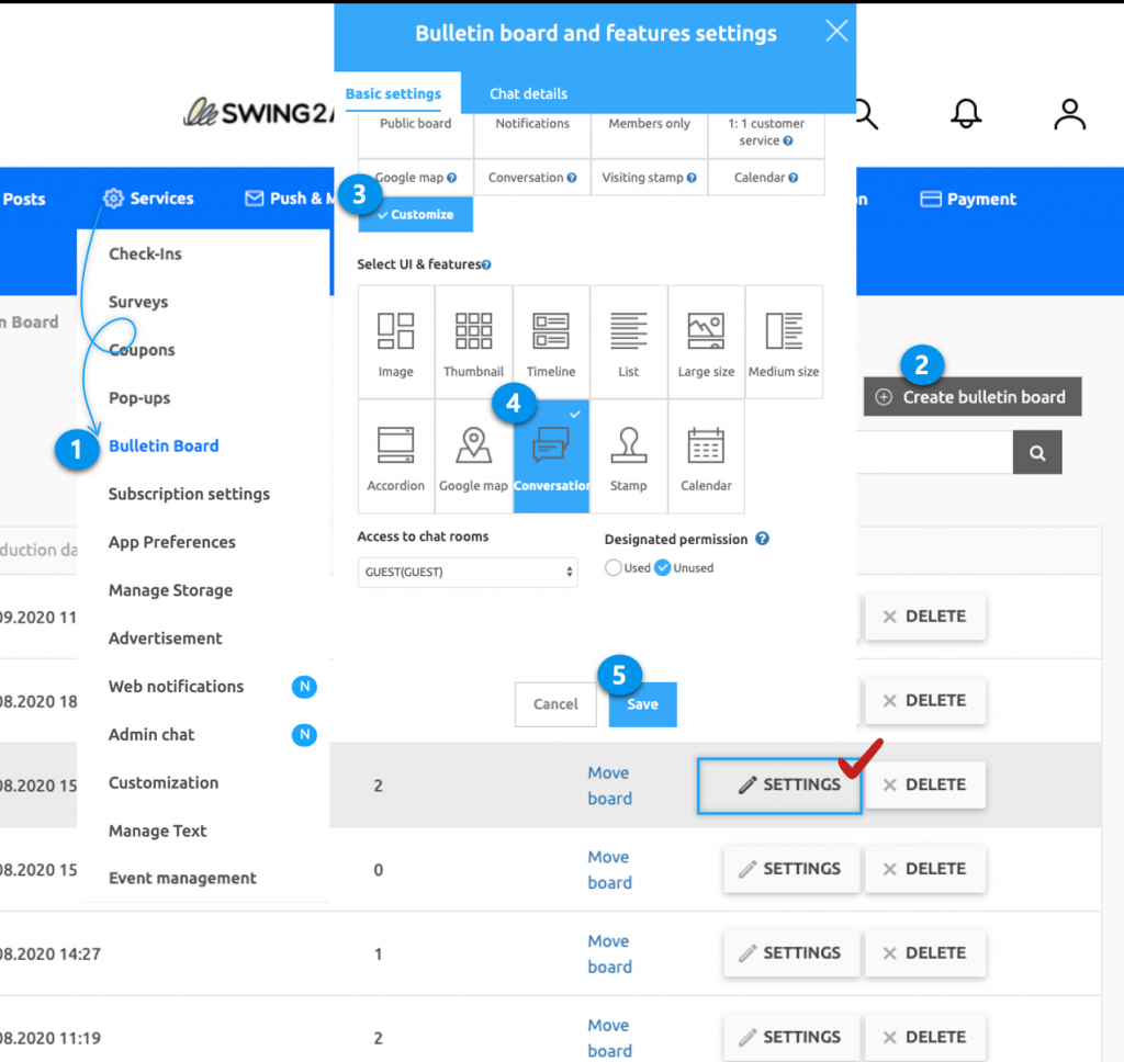 Group Chat – Support