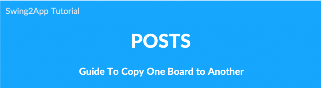 Copy Bulletin Board – Support