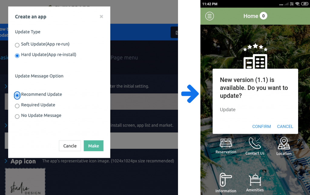 App Launch Screen Update Type – Support