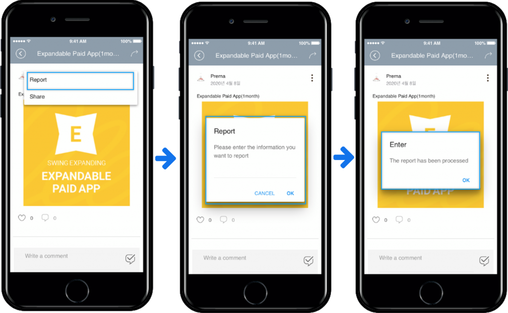 Report and manage posts – Support