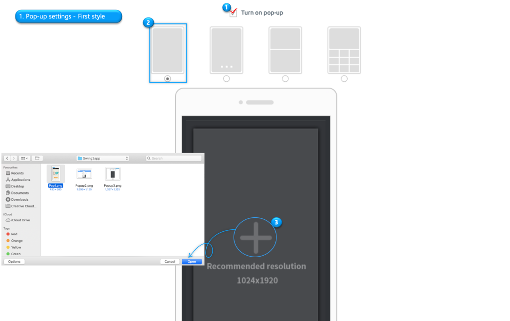 How to use Pop-up – Support