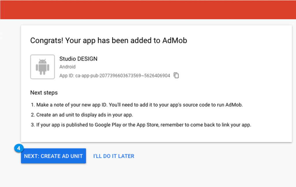 How to join AdMobs, create an Ad Unit ID – Support