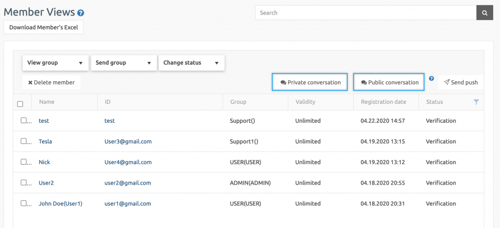 How to use Admin Chat [1:1 Chat] – Support