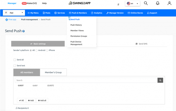 Display messages after getting push notifications – Support