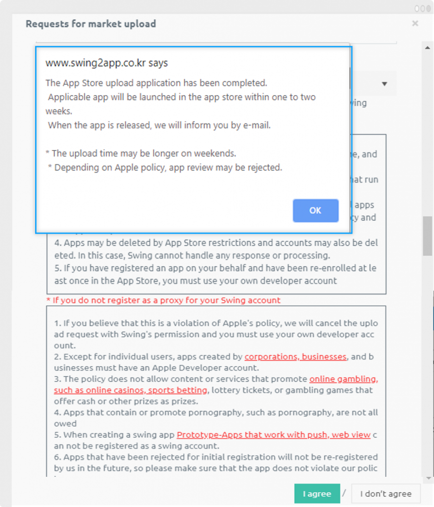 How to apply for App Store Upload – Support