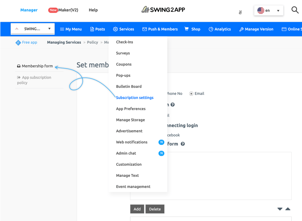 App policy management – How to set up a membership completion message ...