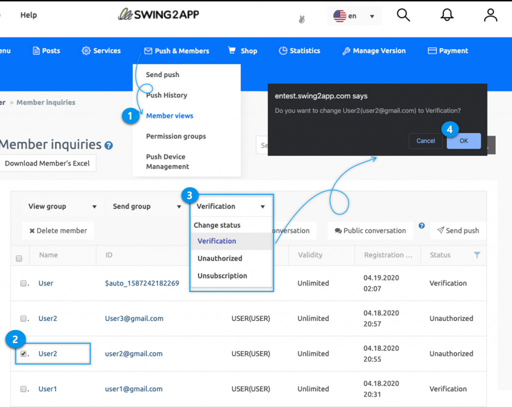 Create a Private App – Support