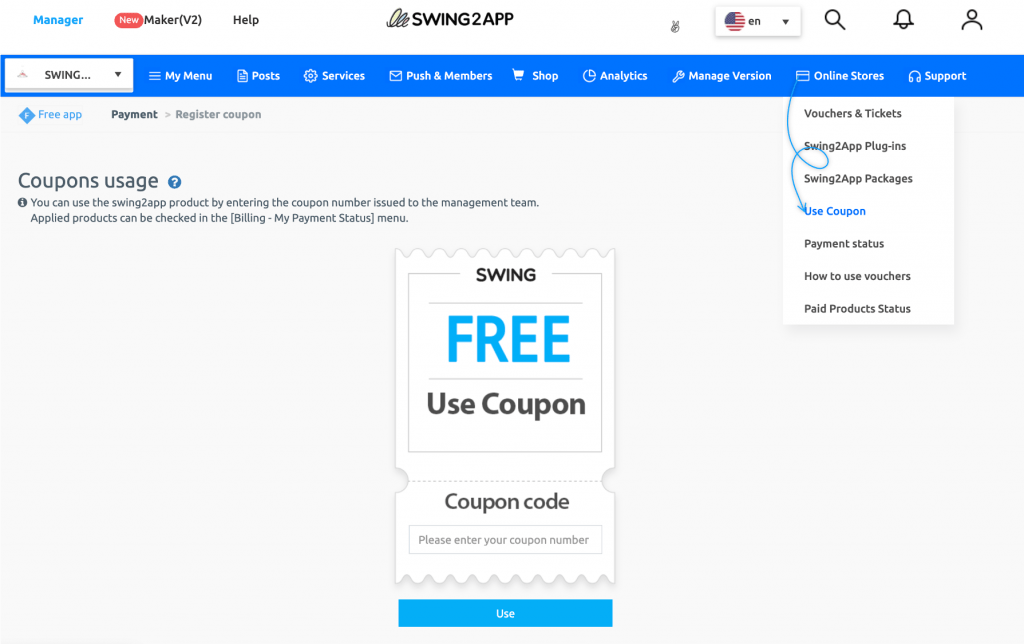 Online Stores – Coupon – Support