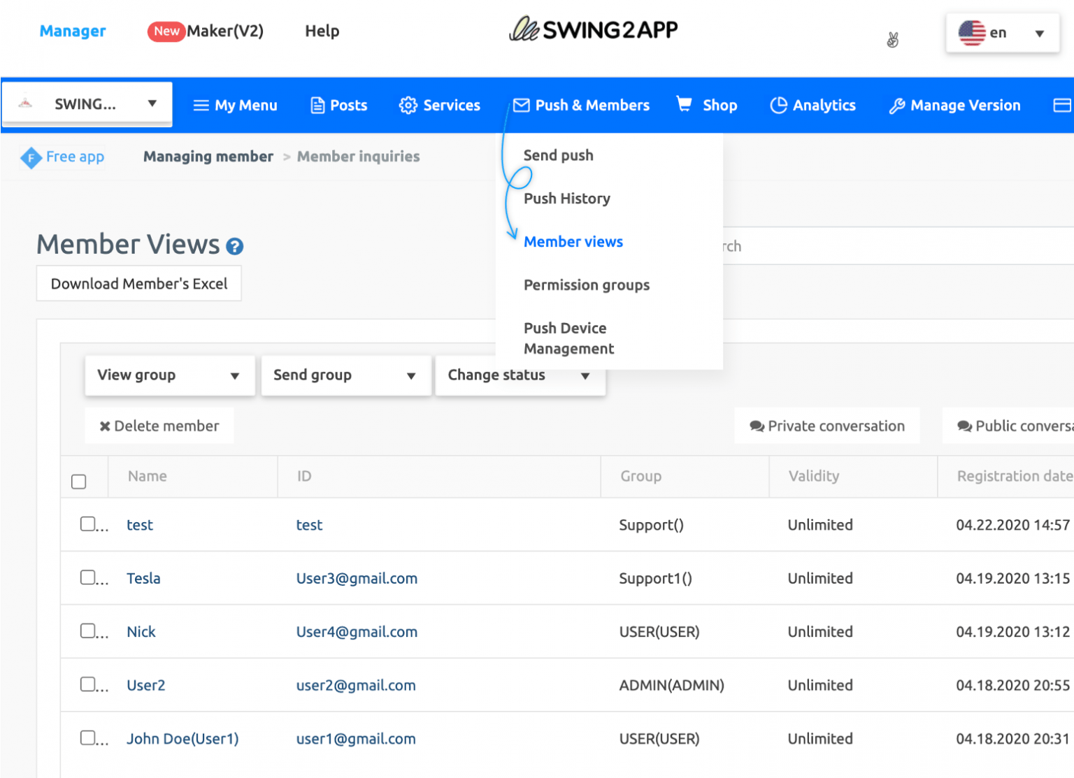 Member Inquiry – Check Member Information – Support