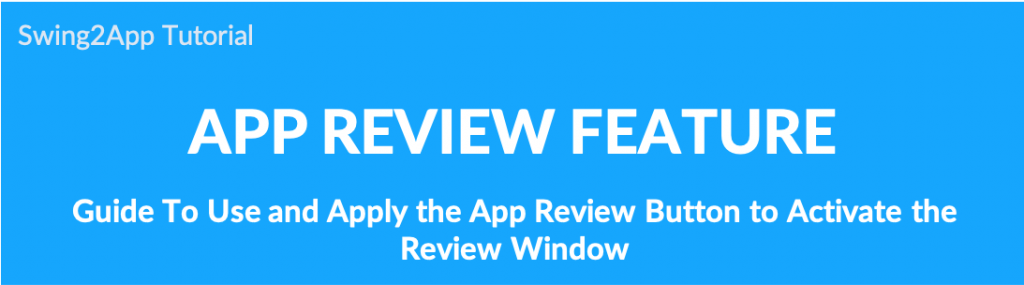 How to use the app review button – Support
