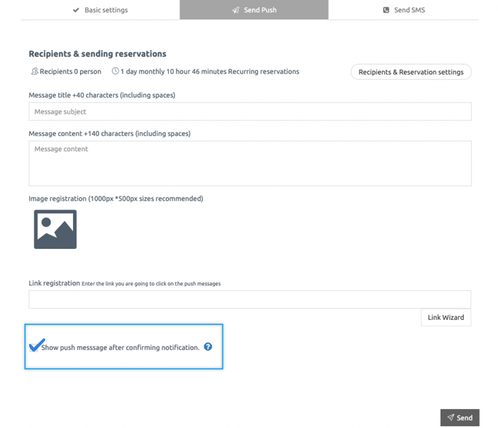 Display messages after getting push notifications – Support
