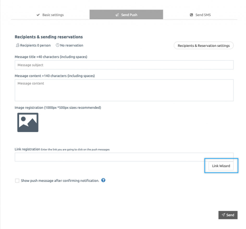 Send Push from Push Version App – Support