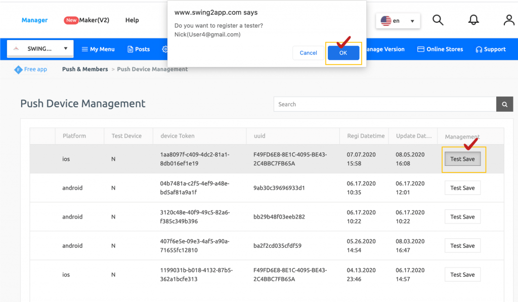 How to use Push device management – Support