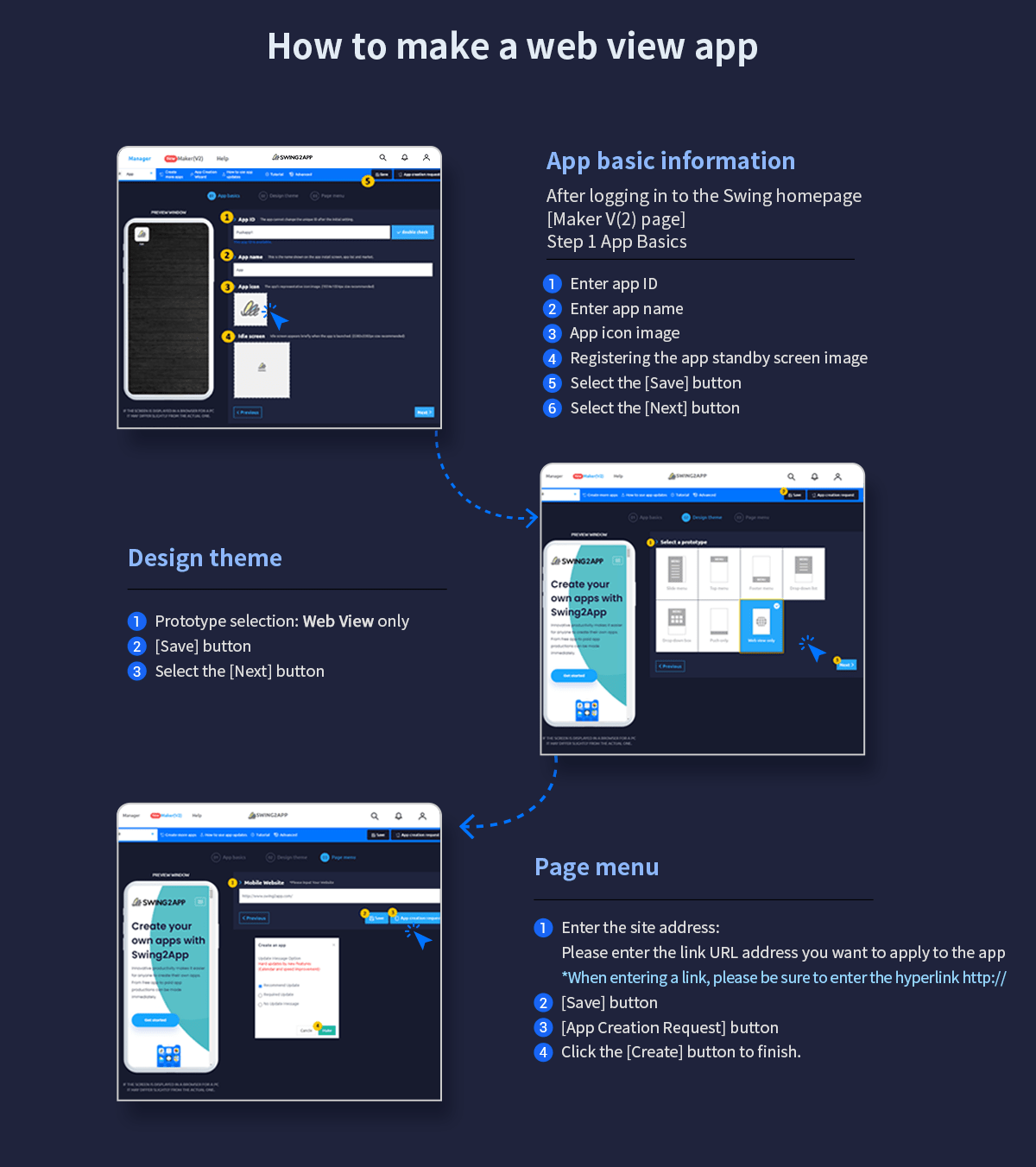 Swing2app Webview app | Support