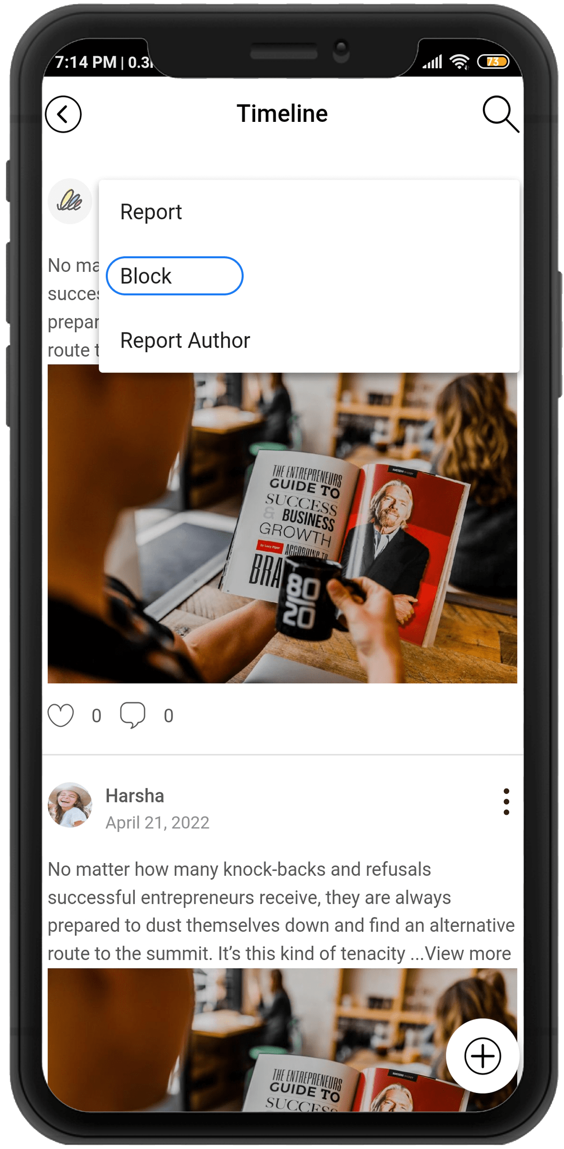Block posts – Support